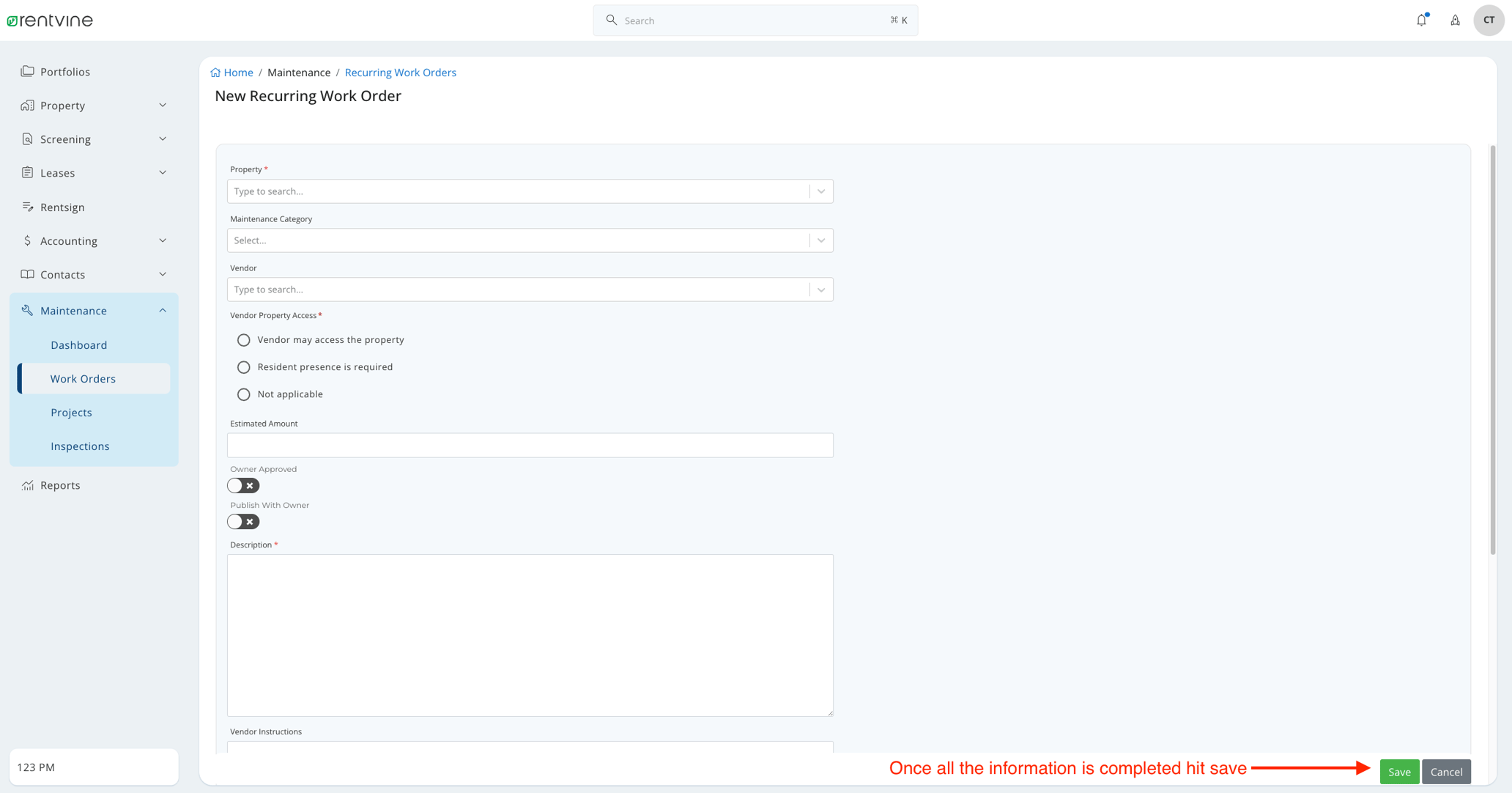 How To Create a Recurring Work Order
